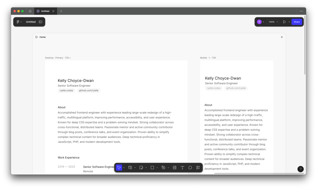 A quick look at accessibility in Figma Sites | ryelle codes